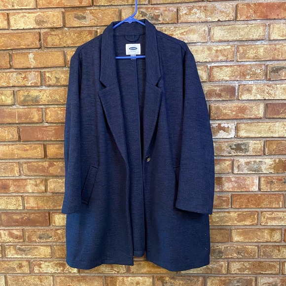 Old Navy | Jackets & Coats | Heather Blue Tailored Blazer With Notch ...